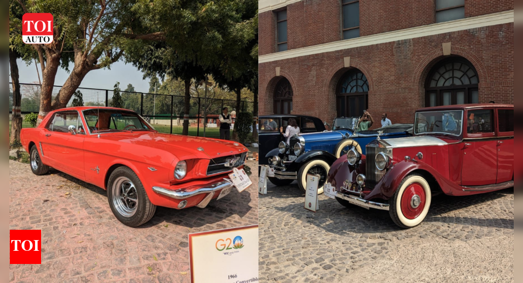 Over 70 vintage cars and motorcycles take part in Delhi Govt's G20 ...