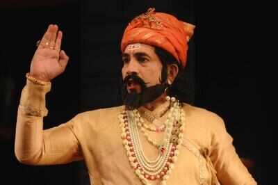 Amid calls for an encore, Govind Gaude takes a bow as Chhatrapati Sambh ...