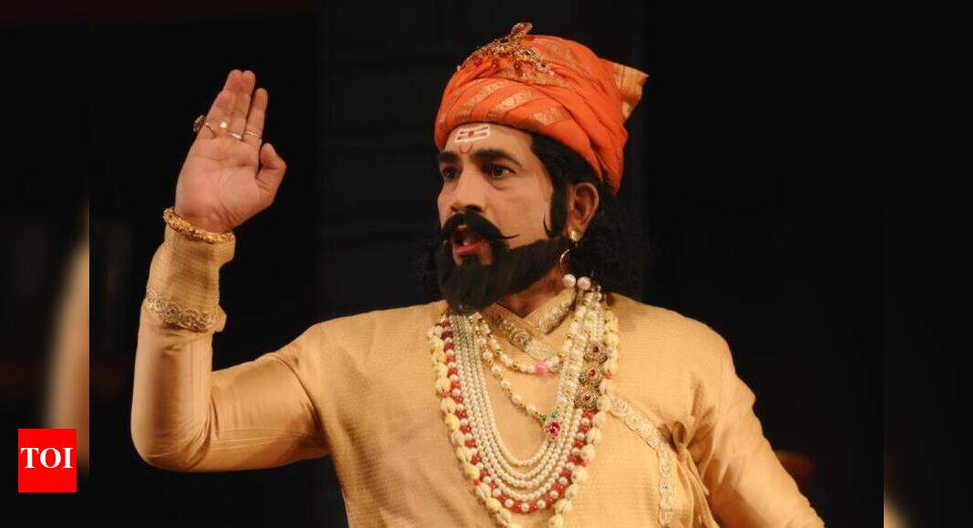 Amid calls for an encore, Govind Gaude takes a bow as Chhatrapati Sambh ...