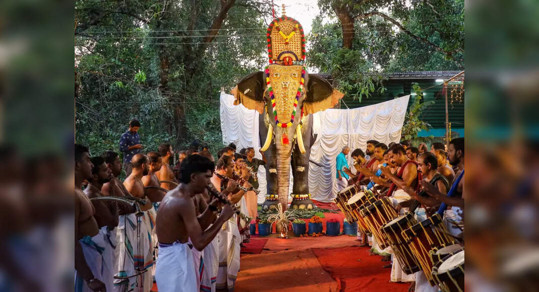 In a first, this Kerala temple replaces live elephants with ‘robotic ...