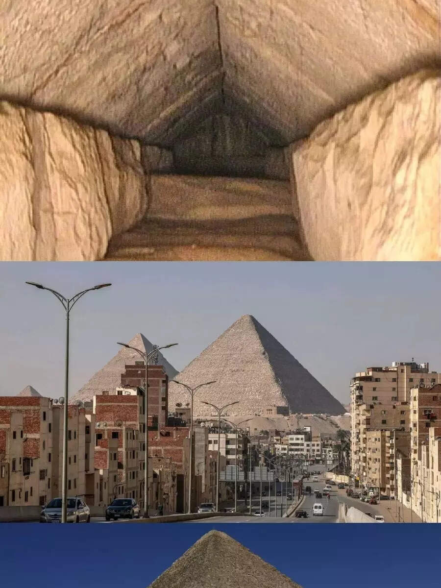 Egypt unveils hidden corridor in Giza pyramid | Times of India Egypt unveils hidden corridor in Giza pyramid | Times of India
