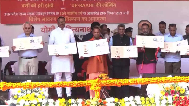 UP: CM Yogi flags off Rajdhani Express bus service in Lucknow