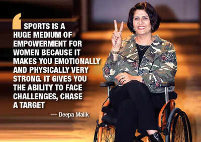 Kolkata has been a city of many firsts for me: Deepa Malik - Times of India