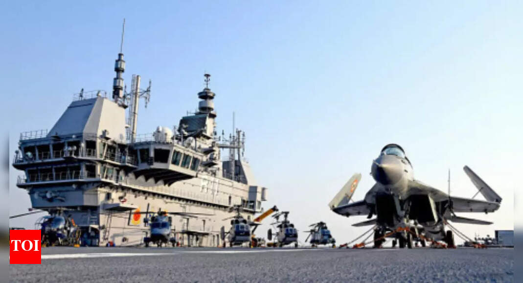 Naval commanders' conference begins aboard INS vikrant: Combat ...