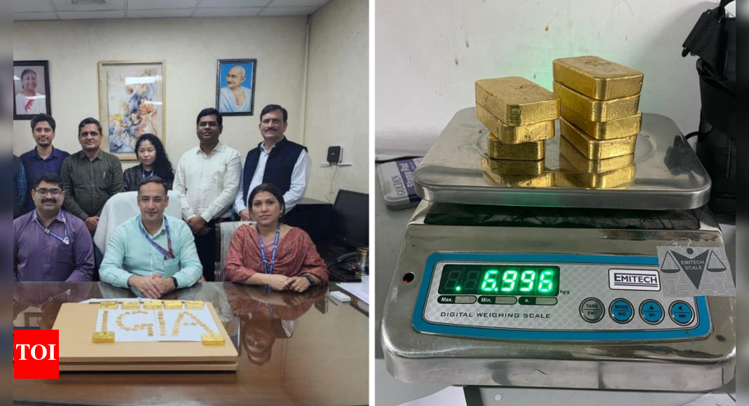 7kg gold hidden in portable O2 concentrator seized at IGI | Delhi News ...