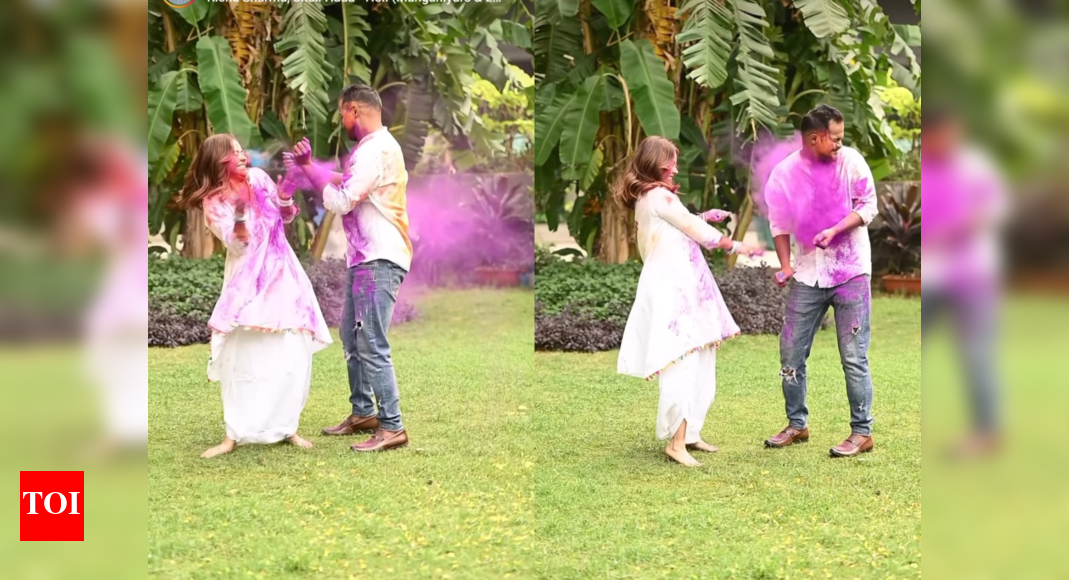 Devoleena Bhattacharjee celebrates her first Holi after marriage with ...