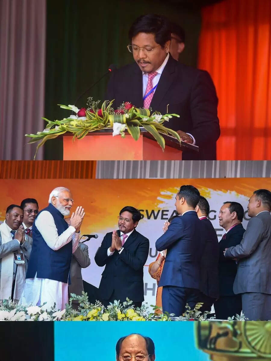 Meghalaya, Nagaland chief ministers take oath in presence of PM Modi ...