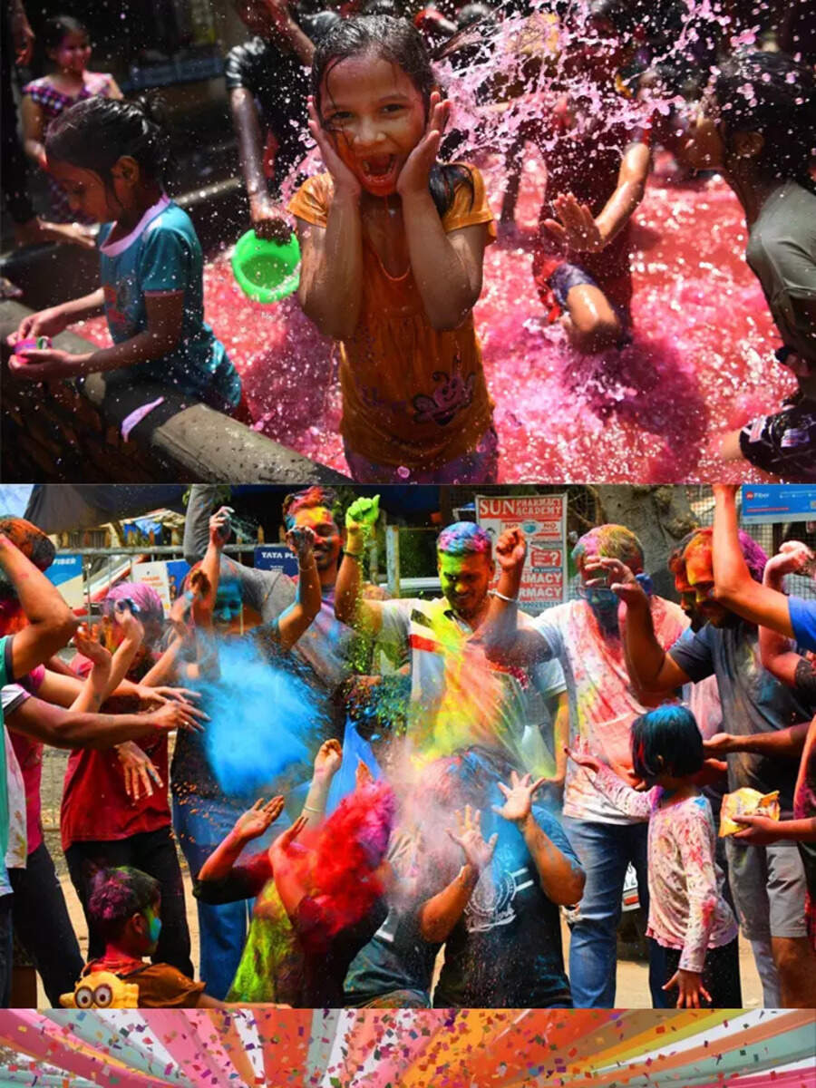 Water, colours! India soaks in Holi fervour | Times of India