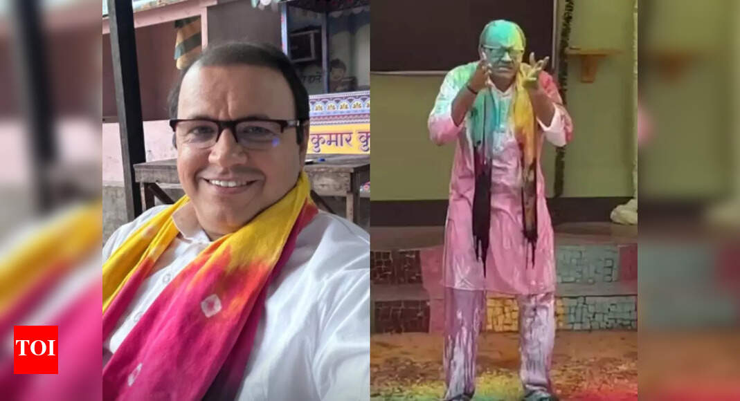Mandar Chandwadkar aka Bhide gives a glimpse of Holi shoot from Taarak ...