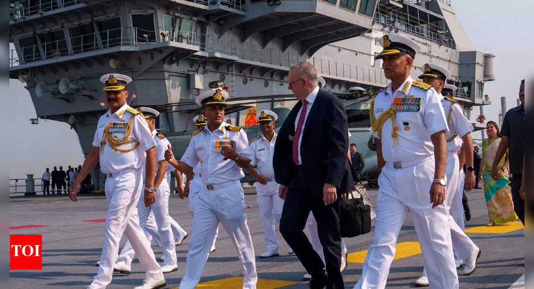 INS Vikrant news: Australian PM Anthony Albanese visits INS Vikrant, gets guard of honour ...