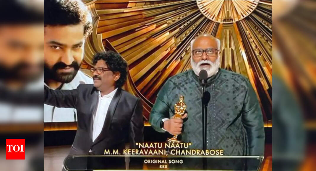 Watch: MM Keeravani wins the hearts of the audience with his winning ...