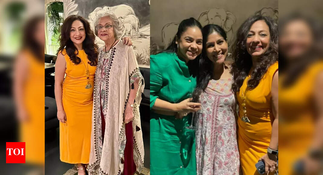 Tarana Raja celebrates mom Madhu's 80th birthday; Sakshi Tanwar, Sumona ...