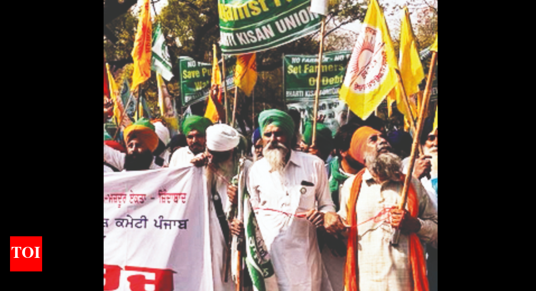Punjab Farmers Hold Protest March In Delhi | Chandigarh News - Times of ...
