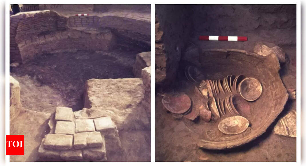 This 5000 year old restaurant had an oven, benches, beer pitchers and ...