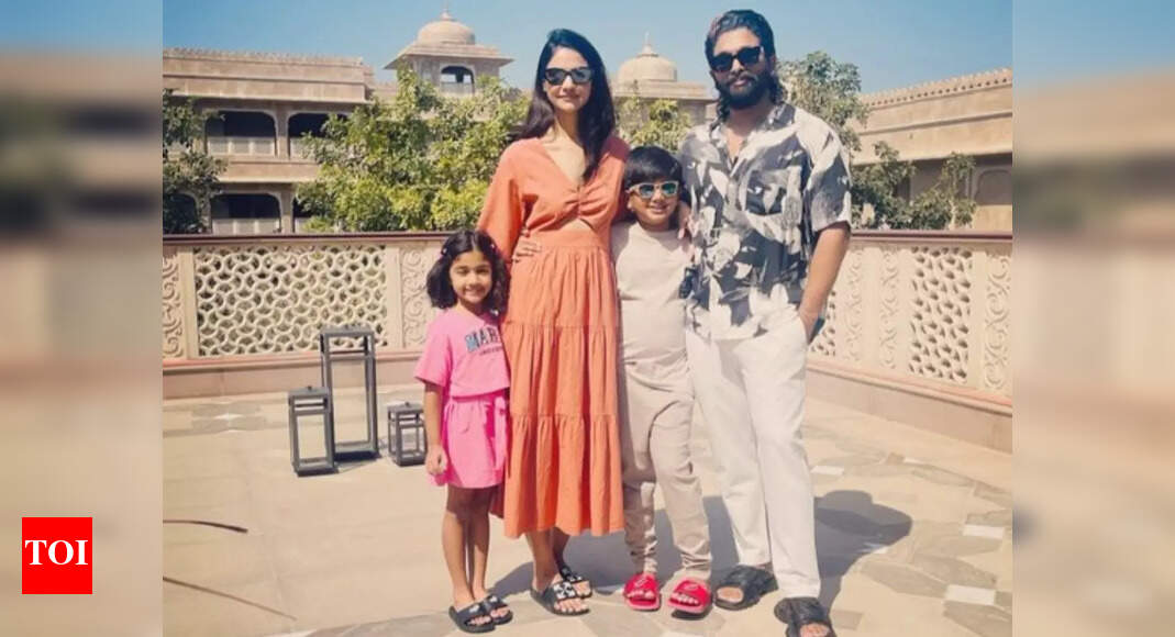 'Pushpa' star Allu Arjun unwinds in Rajasthan with family; see pic ...