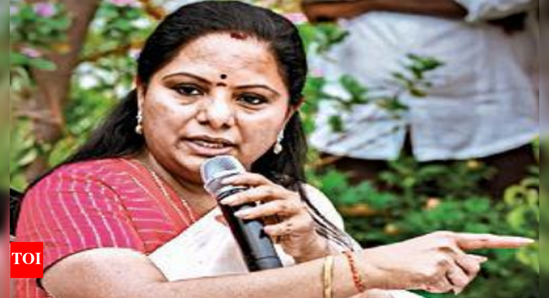 BRS MLC K Kavitha reaches Delhi, may keep Monday date with ED | Hyderabad News - Times of India
