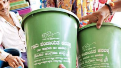 Dustbins Meant For Free Distribution Are Being Sold In Haveri Markets ...