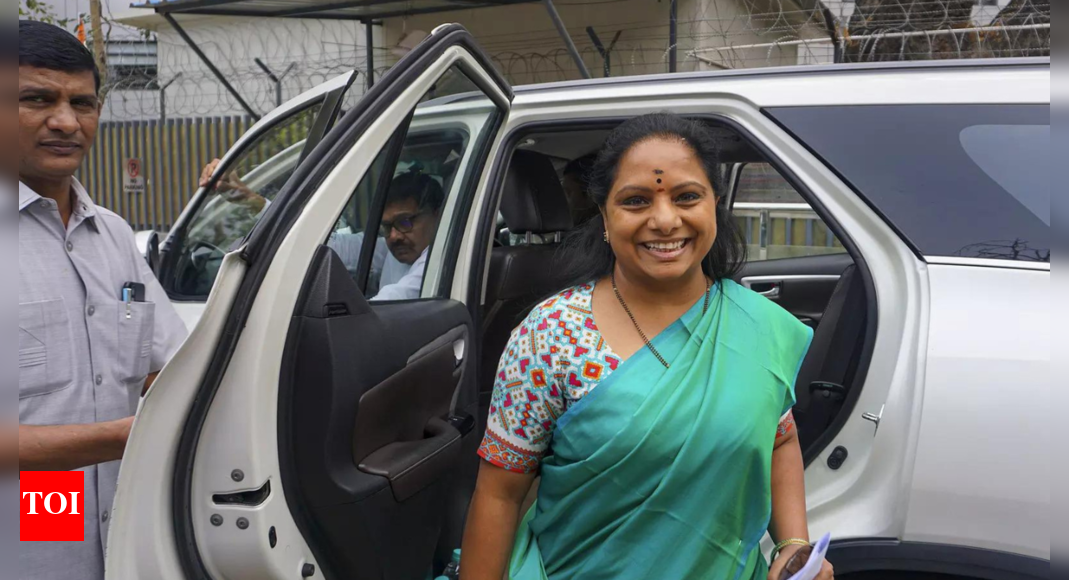 Delhi liquor policy case: BRS MLC K Kavitha walks out of ED office after 10 hours of grilling ...