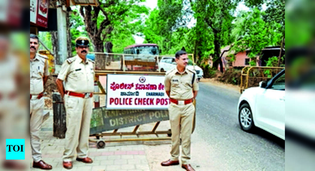 Mangaluru: Sp Reviews Preparedness At Checkposts | Mangaluru News ...