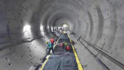Ncrtc: Laying Of Tracks Begins In Rrts Tunnel In Meerut | Ghaziabad ...