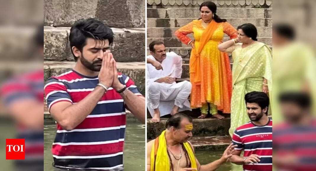 Team 'Sohag Chand' in Varanasi for outdoor shoot - Times of India