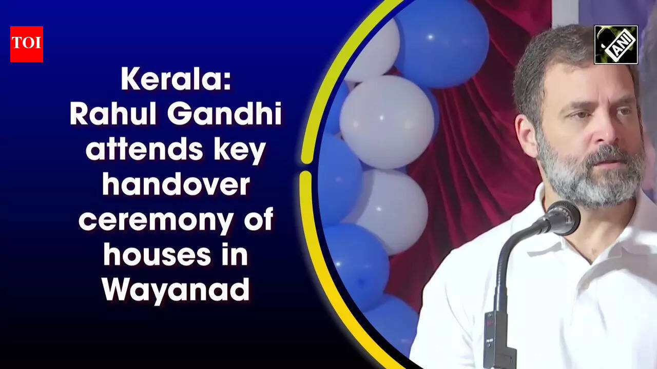 Kerala: Rahul Gandhi attends key handover ceremony of houses in Wayanad