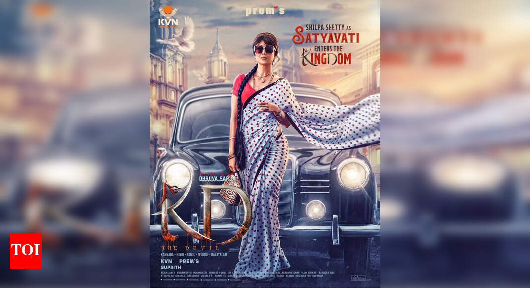 Shilpa Shetty back in Sandalwood as Satyavathi in KD | Kannada Movie ...