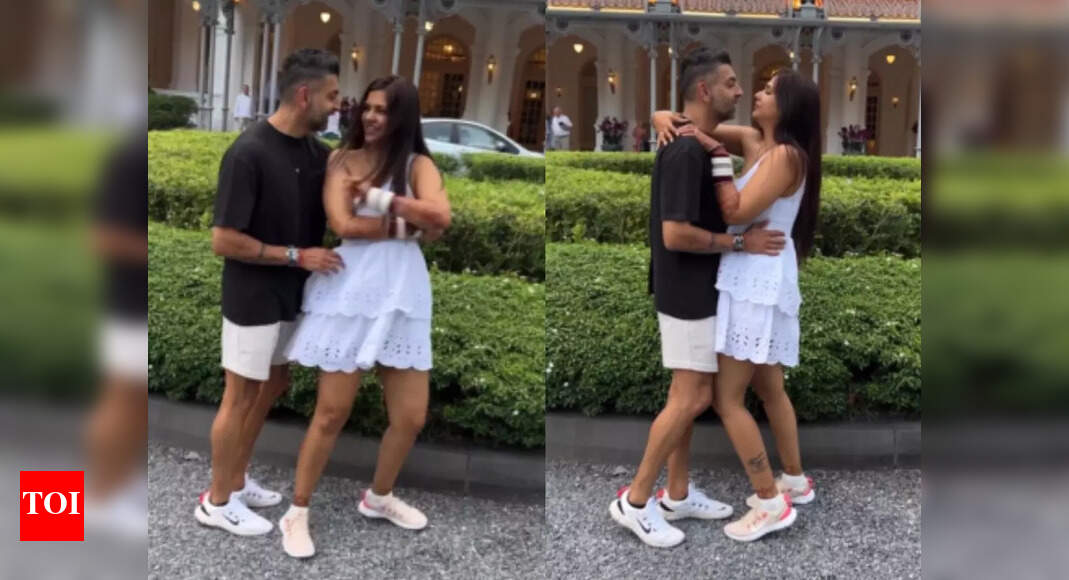 Newly married Dalljiet Kaur dances with husband Nikhil Patel on their ...