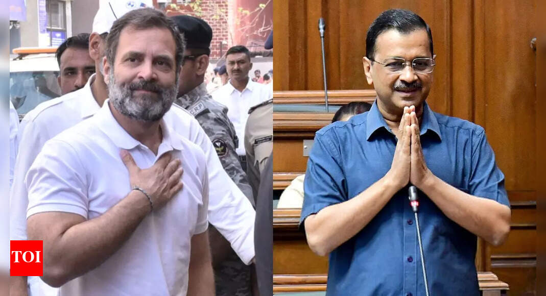 Rahul Gandhi Twitter: Arvind Kejriwal tweets support for Rahul Gandhi in Defamation Case | Delhi ...
