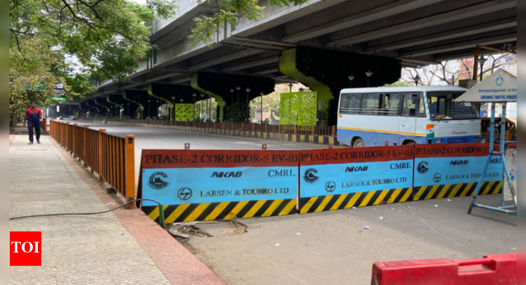 Chennai Metro Rail work: Traffic diversion announced | Chennai News - Times of India