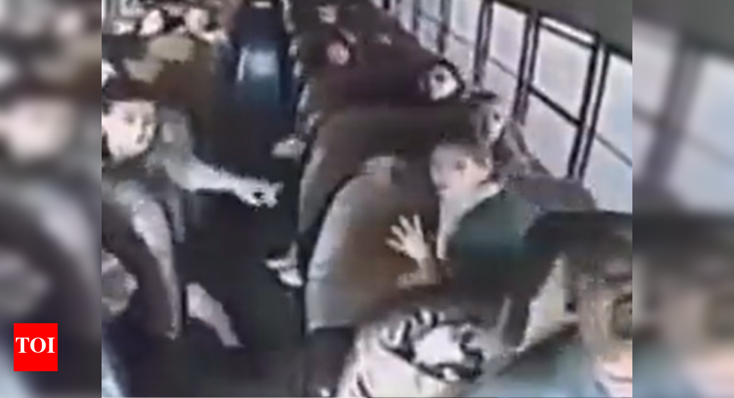 School bus driver suffers heart attack 13-year-old gets behind the ...