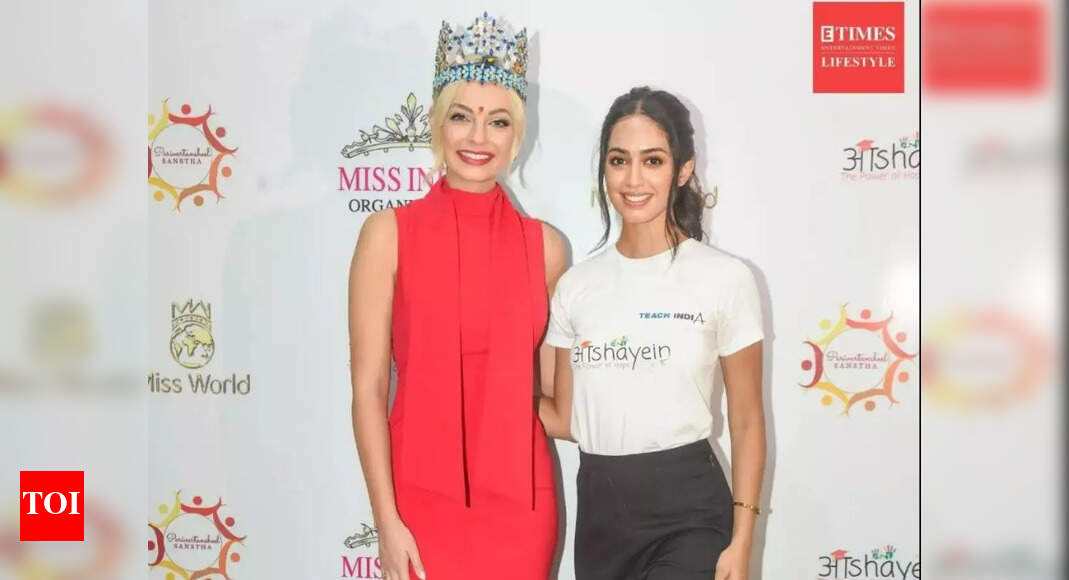 70th Miss World Karolina Bielawska visits Teach India on her maiden ...