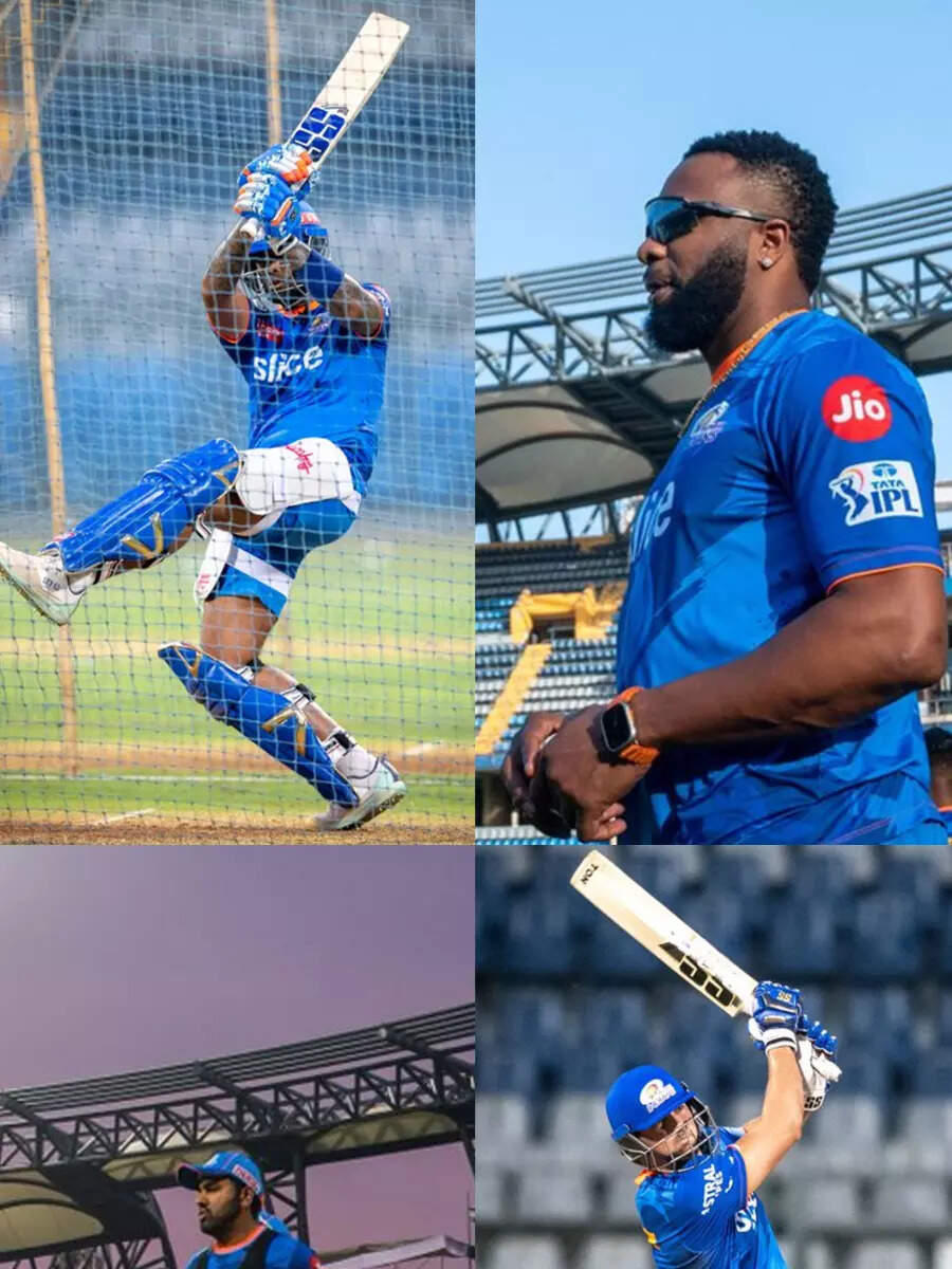 IPL Hot shots: Best action pics from MI’s practice session | Times of India