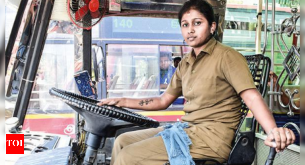 Gandhipuram: This Lady Impresses Many With Her Skills To Drive Bus ...