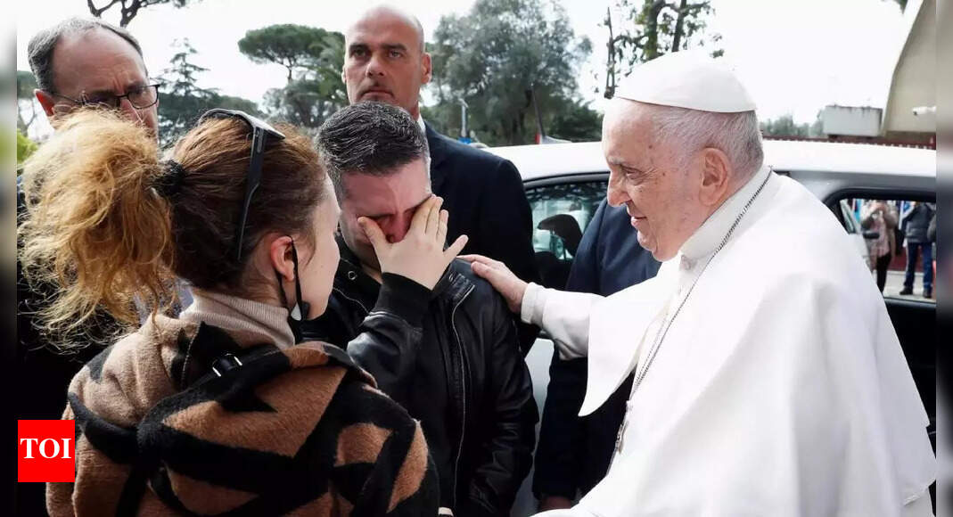 Francis: Pope Francis leaves hospital; 'Still alive,' he quips - Times ...