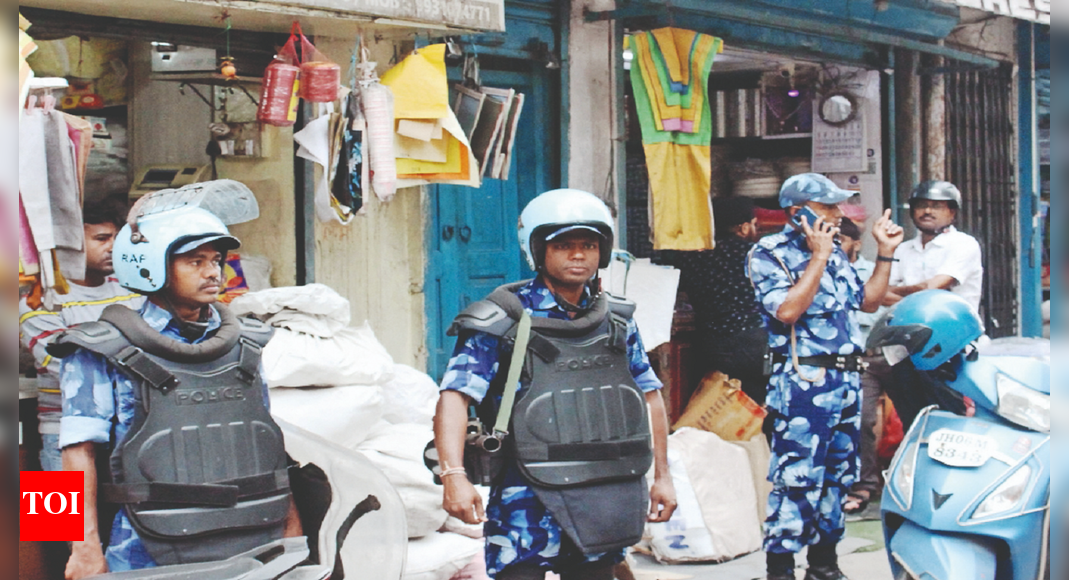 Flag March In Haldipokhar; Raf Deployed In Jugsalai | Ranchi News ...
