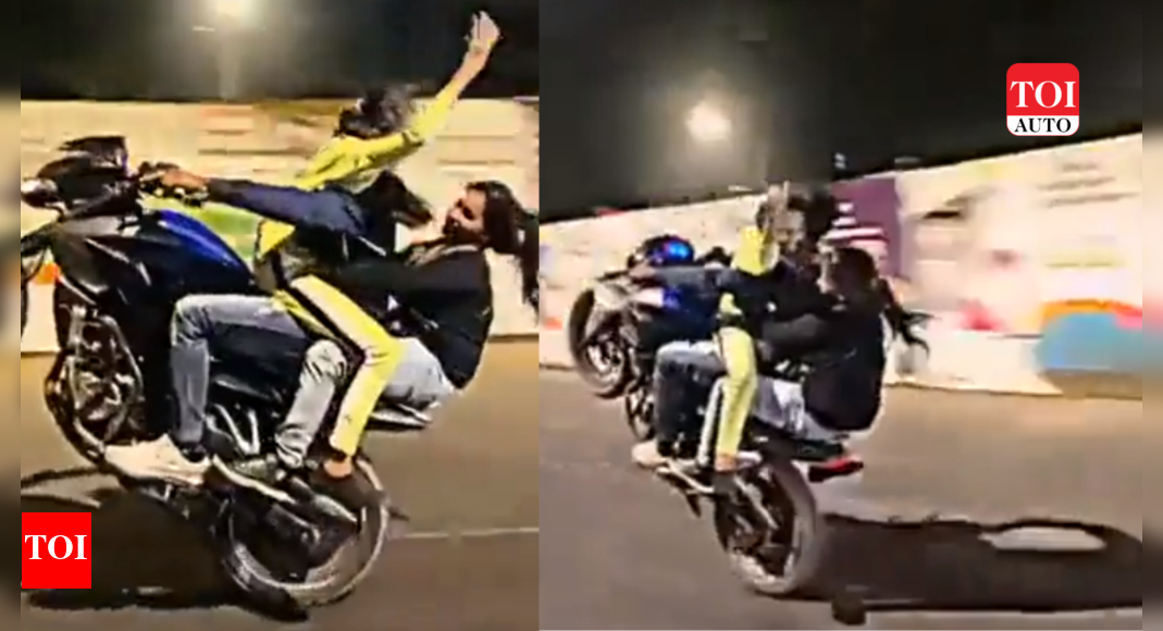 Watch: Mumbai biker arrested after stunting motorcycle with two women ...
