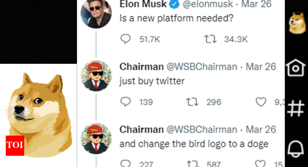 Twitter New Logo: 'Buy Twitter and change the bird logo to a doge ...