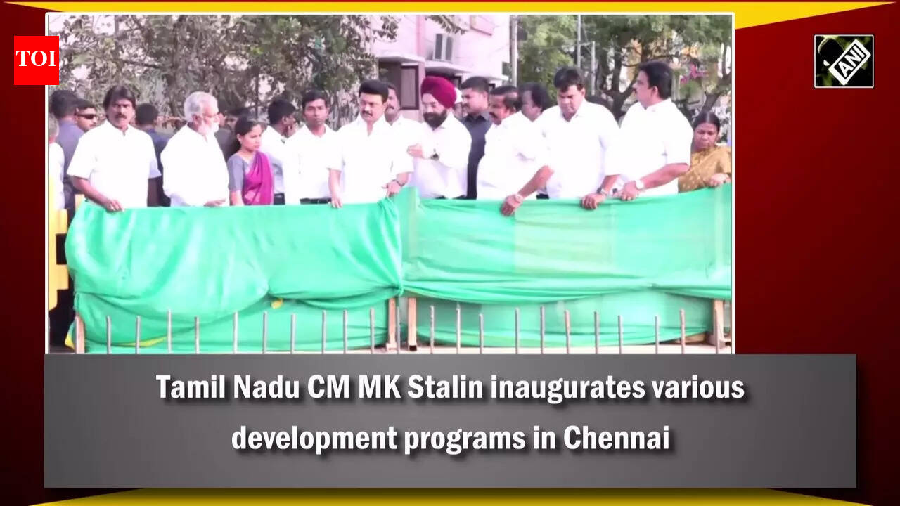 Tamil Nadu CM MK Stalin inaugurates various development programs in Chennai