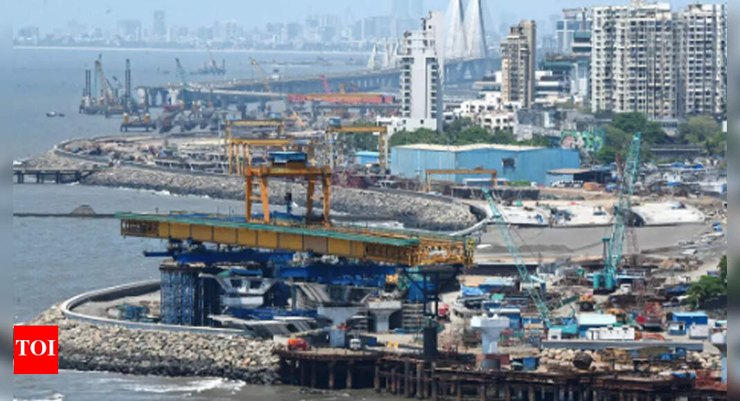 Mumbai coastal road: A drone tour | Mumbai News - The Times of India