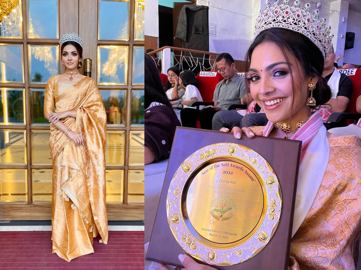 Divita Rai honoured with the 'Son of the Soil Awards Assam 2022'
