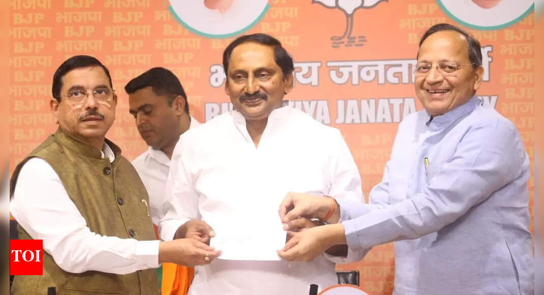 Former Andhra Pradesh chief minister and Congress leader N Kiran Kumar ...