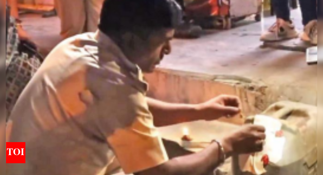 DCW team finds 50 litres of acid inside MCD toilet in central Delhi | Delhi News - Times of India