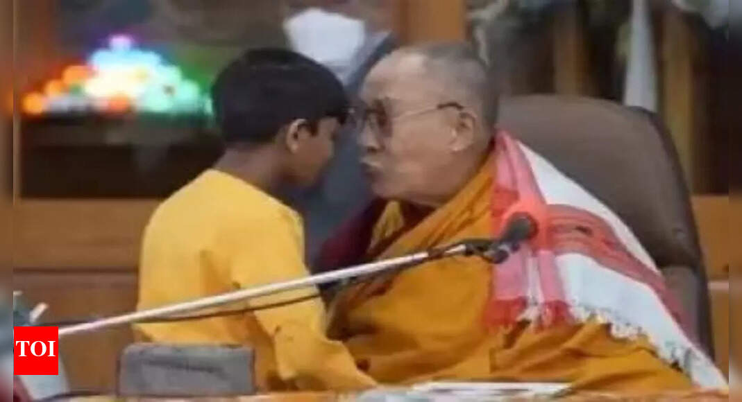 Dalai Lama Kissing Video: Tibetan Spiritual Leader 'caught on video kissing boy on lips | India ...