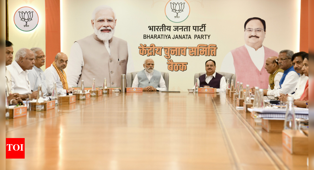 Bjp Central Election Committee Holds Meeting To Finalise Karnataka Poll