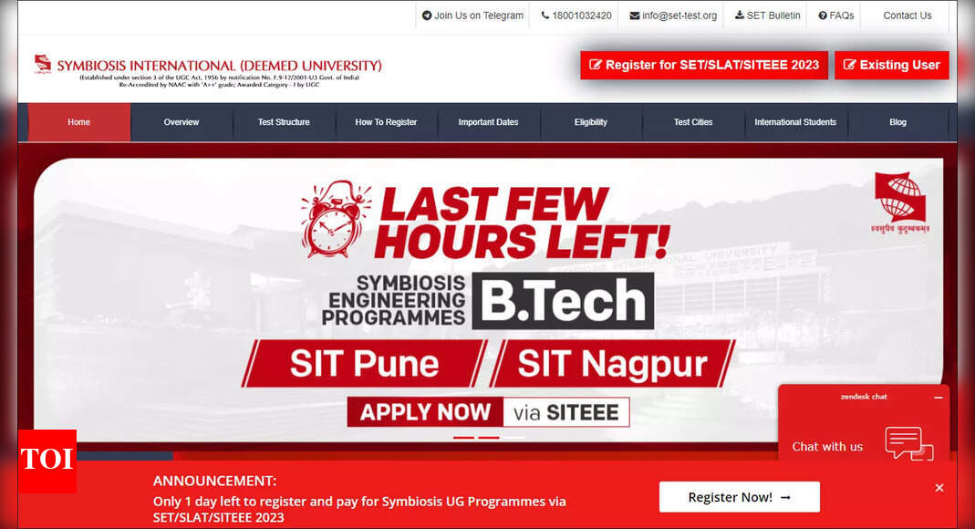 SITEEE 2023: Application last date today, apply on set-test.org - Times ...
