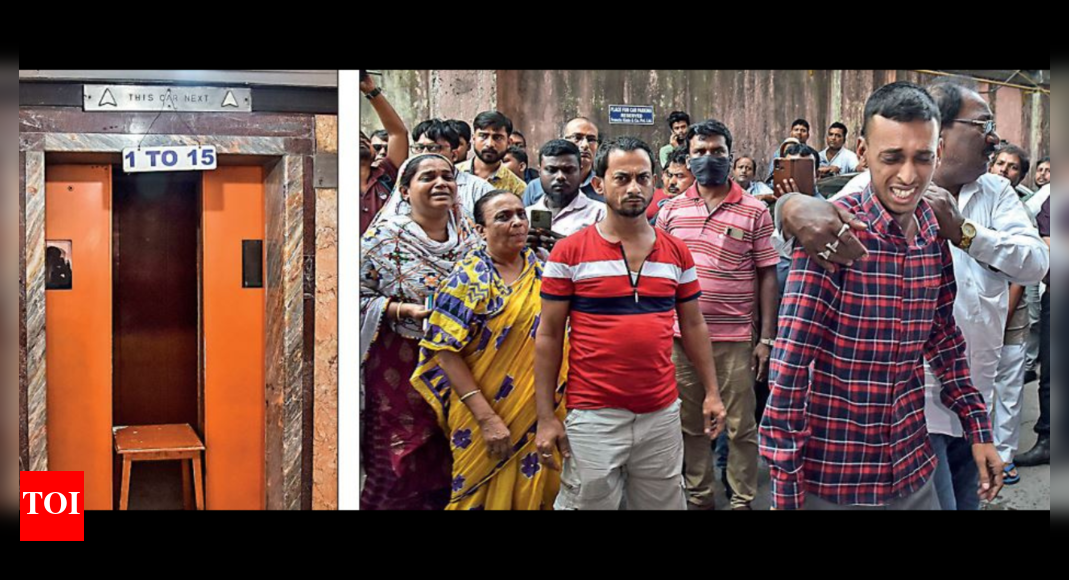 Faulty elevator crashes down, crushes liftman to death in Kolkata ...