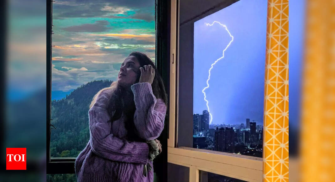 Mitali Mayekar, Gayatri Datar and others share scary pictures of lightning and thunderstorm as ...
