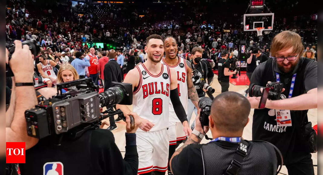 NBA: LaVine scores 39, Bulls beat Raptors 109-105 in play-in game | NBA News - Times of India