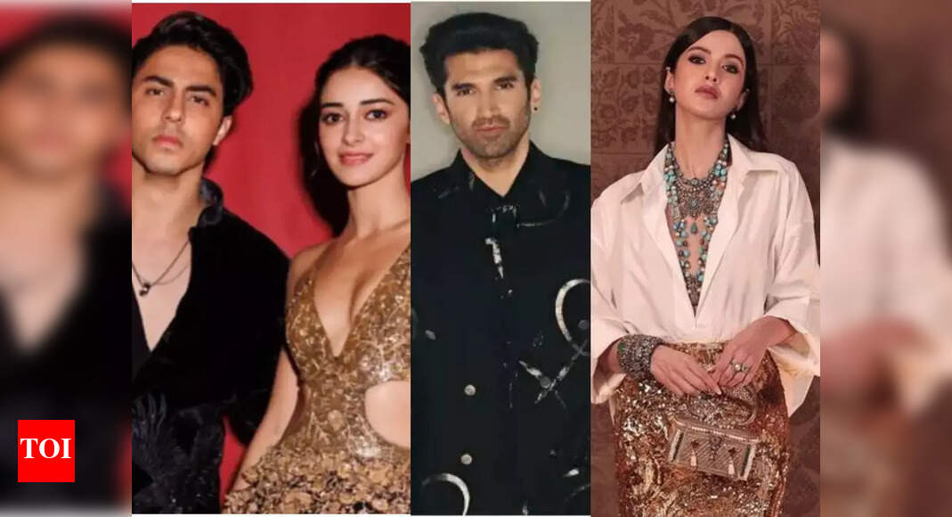 Aryan Khan, Ananya Panday, Aditya Roy Kapur, Shanaya Kapoor can be seen ...